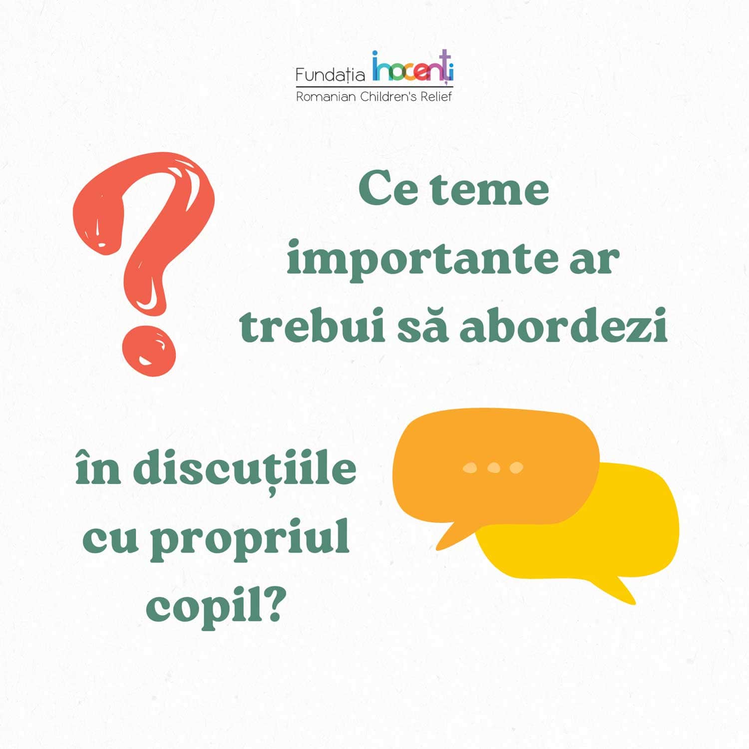 Ce teme importante ar trebui să abordezi în discuțiile cu propriul ...